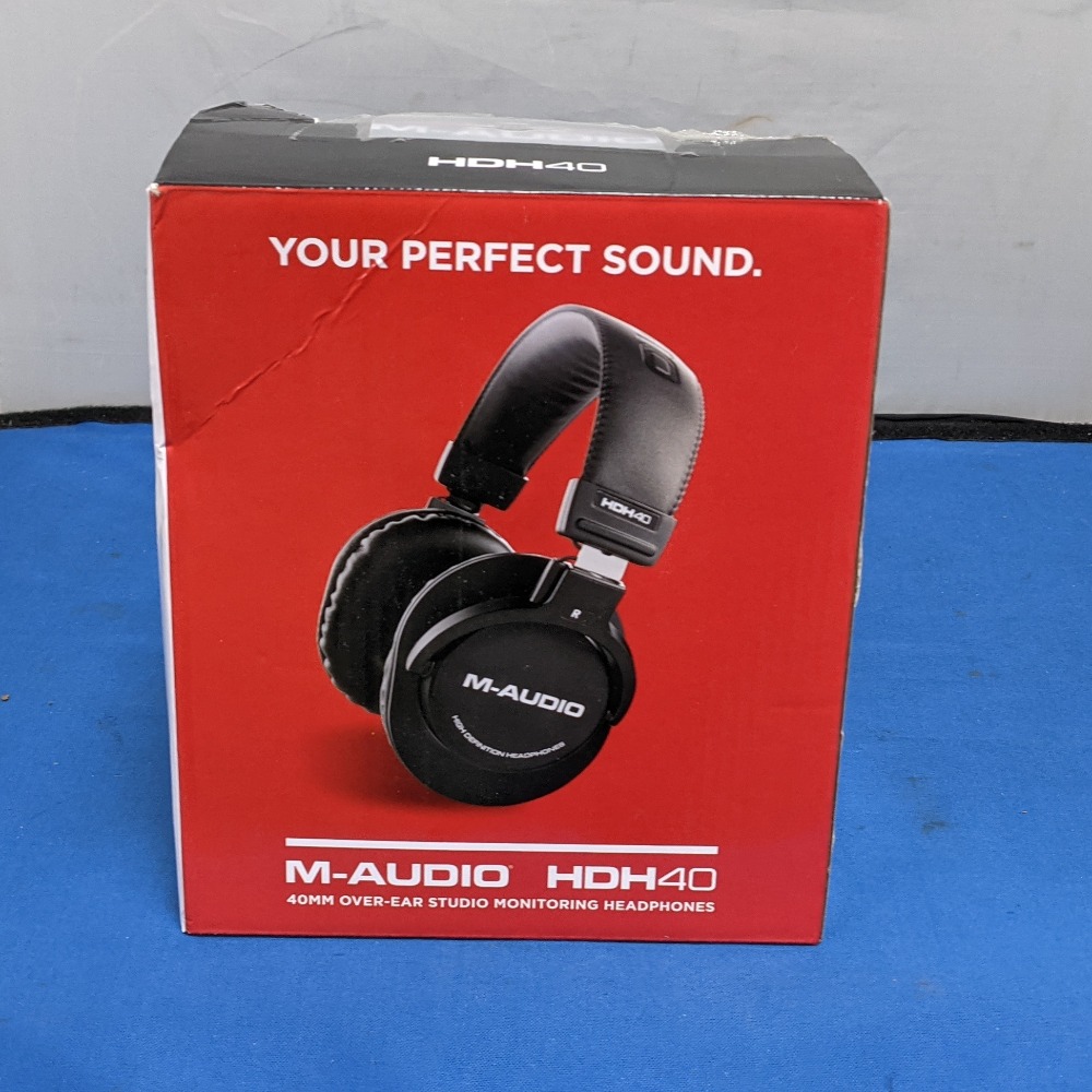 Used M-Audio HDH40 Over Ear Studio Headphones with closed back design - Own4Less